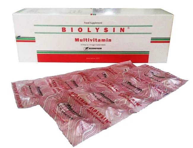 BIOLYSIN DRAGEE | Suplemen Kesehatan | PT DISTRIVERSA BUANAMAS